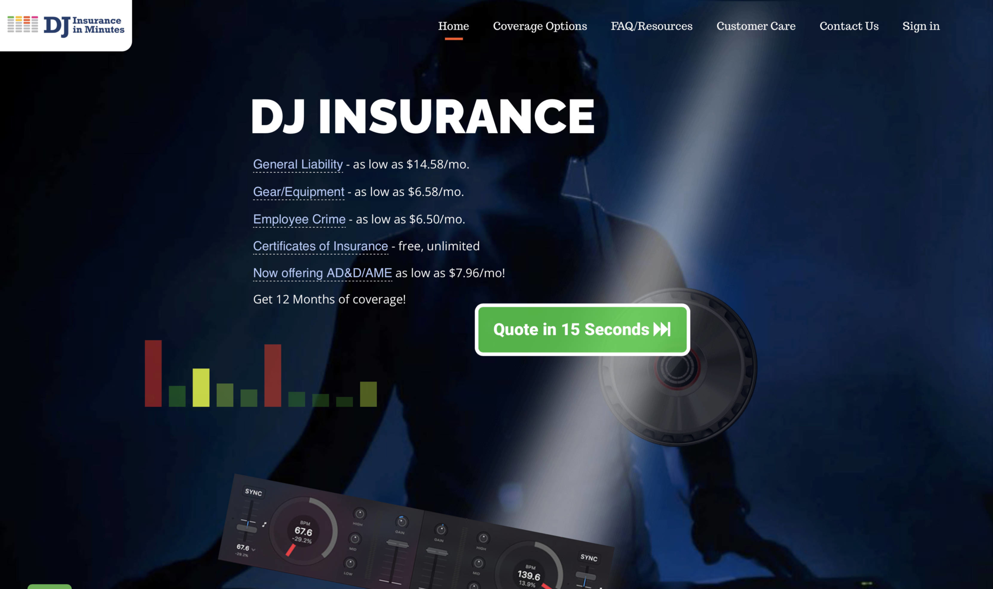 DJ Insurance Website • SPECTODESIGN
